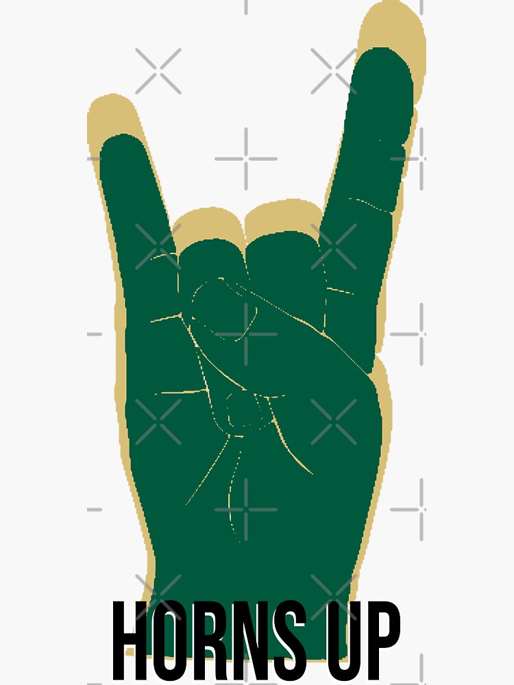 "horns up" Sticker for Sale by talialevyy | Redbubble
