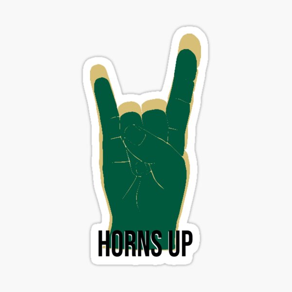 "horns up" Sticker for Sale by talialevyy | Redbubble