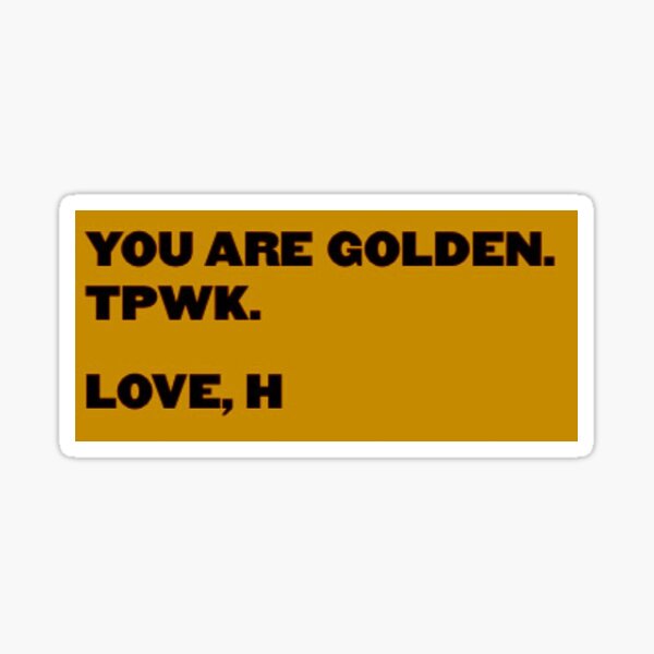 "Golden - Harry Styles" Sticker by marianalopezdc | Redbubble