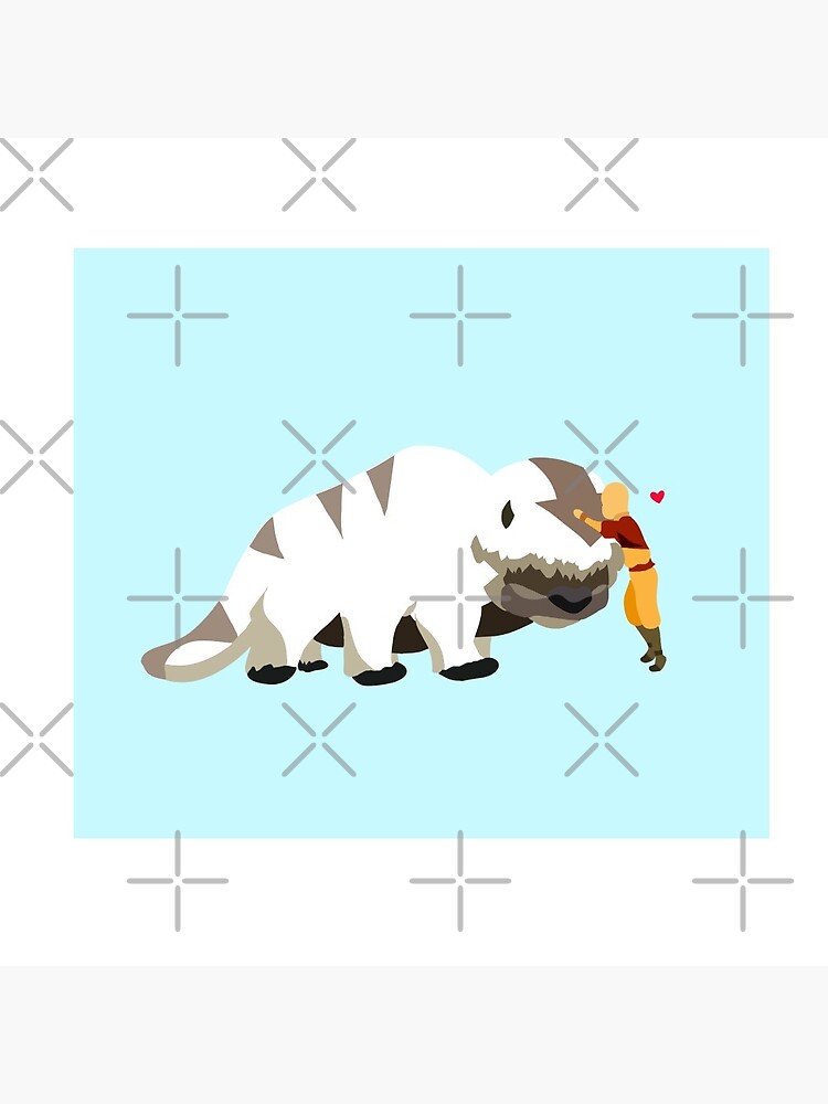 "Aang Meets Appa" Pin for Sale by katienacho | Redbubble