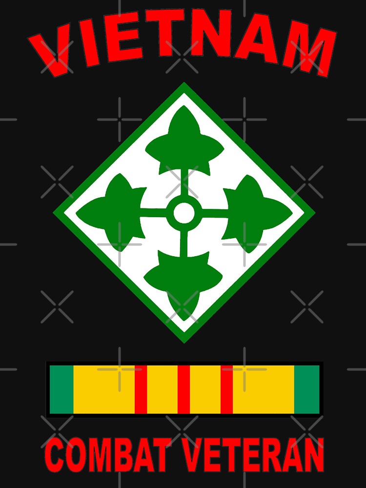 "4th Infantry Division Vietnam Veteran" T-shirt for Sale by tommytbird ...