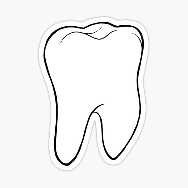 "MOLAR TOOTH" Sticker for Sale by smile-designs | Redbubble
