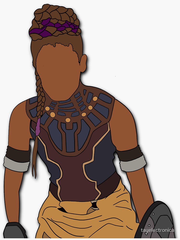 "Shuri Black Panther Fan Art Sticker" Sticker for Sale by ...