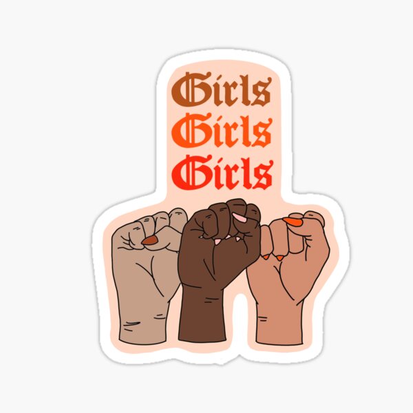 "Girls Girls Girls" Sticker by femriley | Redbubble