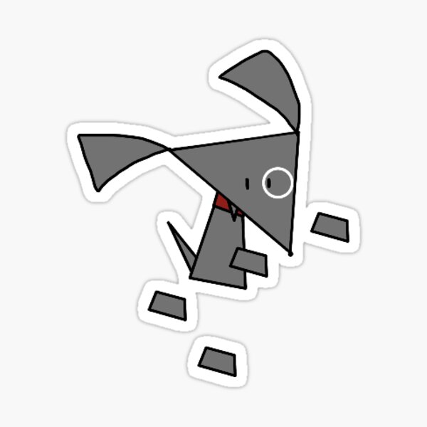 "abstract doggo (aka todd)" Sticker by corypaintbrush | Redbubble