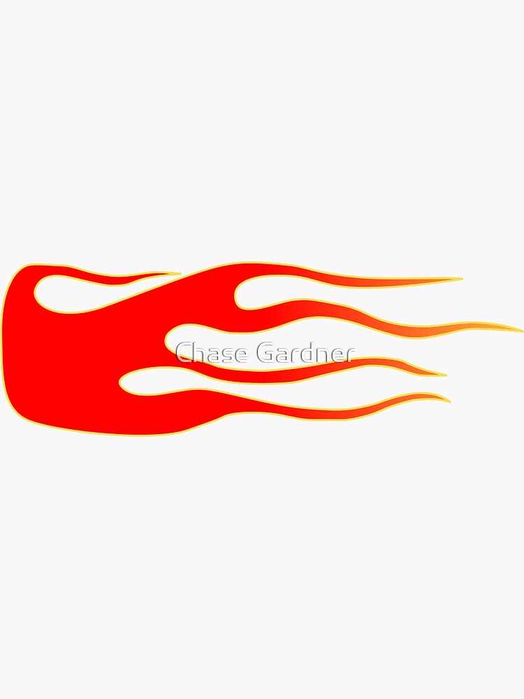 "Jeff Gordon Flames" Sticker for Sale by CGardnerDesign | Redbubble