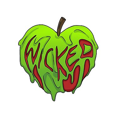 "Cartoon Wicked Poisoned Apple" Sticker for Sale by Ssarf | Redbubble