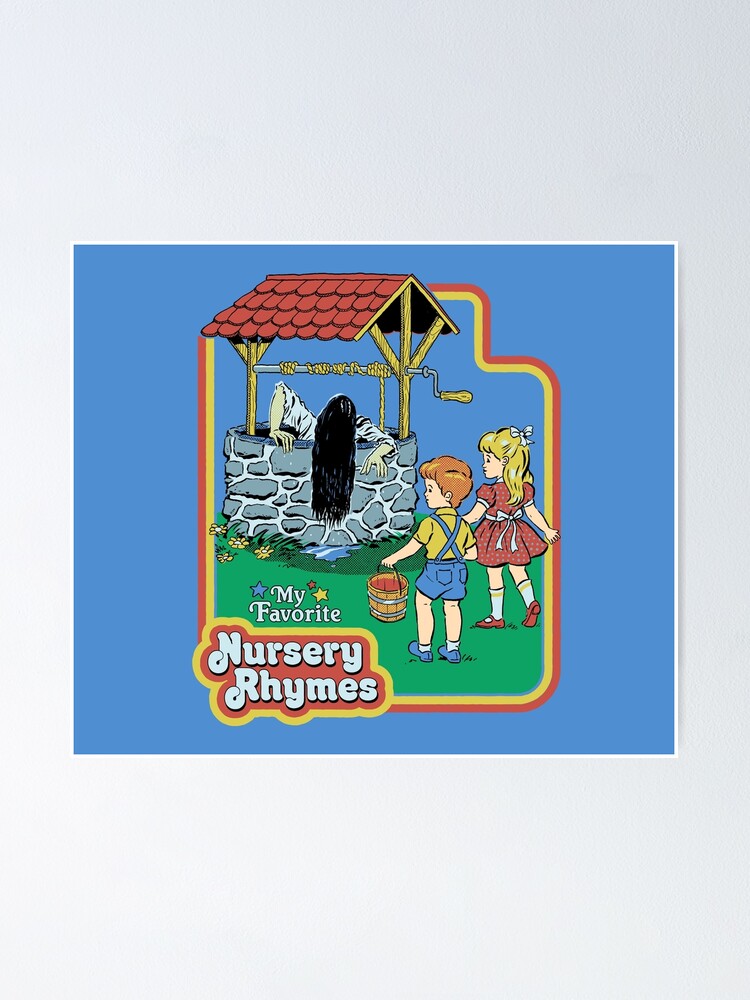"My Favorite Nursery Rhymes" Poster for Sale by stevenrhodes | Redbubble