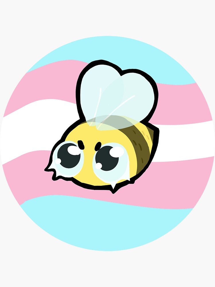 "Trans Pride Bee" Sticker for Sale by DanteGonzalez | Redbubble