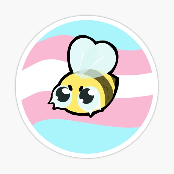 "Trans Pride Bee" Sticker for Sale by DanteGonzalez | Redbubble