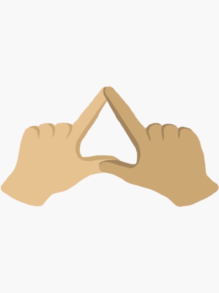 "tri delta hand sign sticker" Sticker for Sale by jerilynn12 | Redbubble