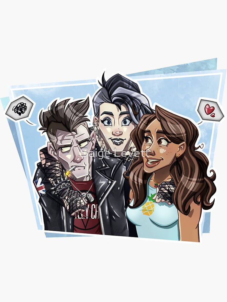 "One, Big, Happy Family" Sticker for Sale by FodderMacabre | Redbubble