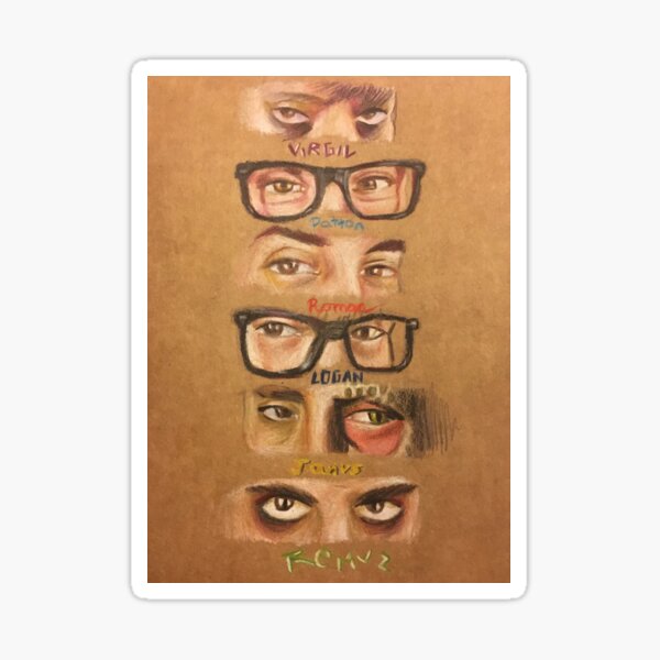 "Sanders sides eye collection!" Sticker for Sale by Lizadraws | Redbubble