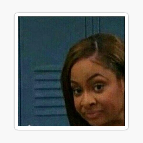 "That's So Raven Face Meme" Sticker by chocomilkcow | Redbubble