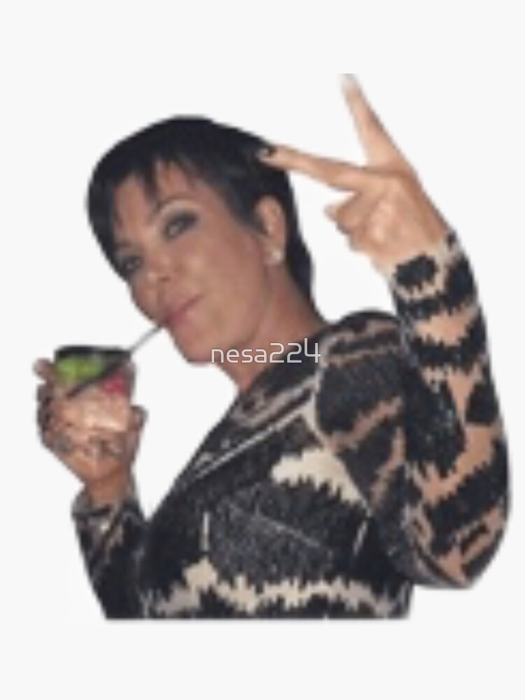 "Kris Jenner" Sticker for Sale by nesa224 | Redbubble