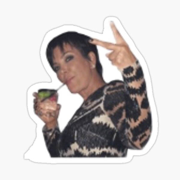 "Kris Jenner" Sticker for Sale by nesa224 | Redbubble
