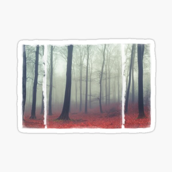 "Sound of Fog - Winter Forest and Fog" Sticker by DyrkWyst | Redbubble