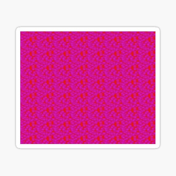 "Pink Sherbet - bright pops of tangy color - abstract fusion" Sticker ...