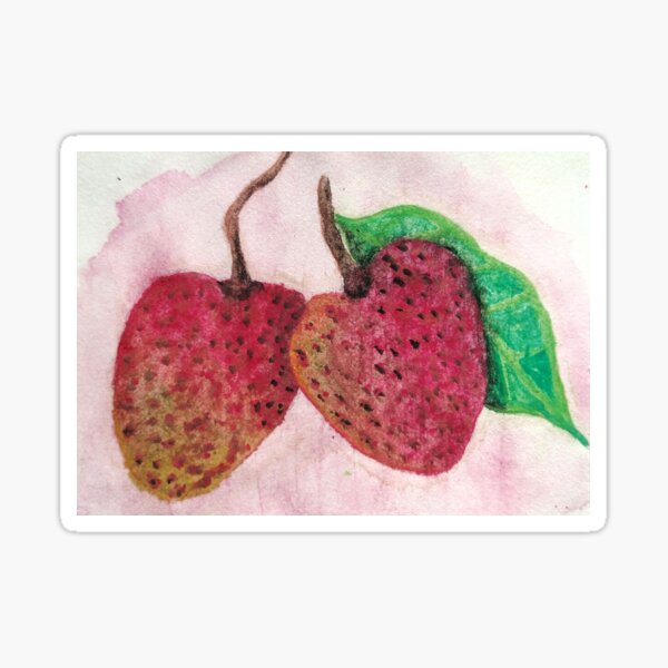 "litchi" Sticker for Sale by charushukla | Redbubble