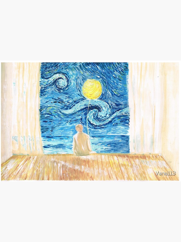 "BTS Jimin Serendipity x Van Gogh Starry Night Painting" Metal Print ...