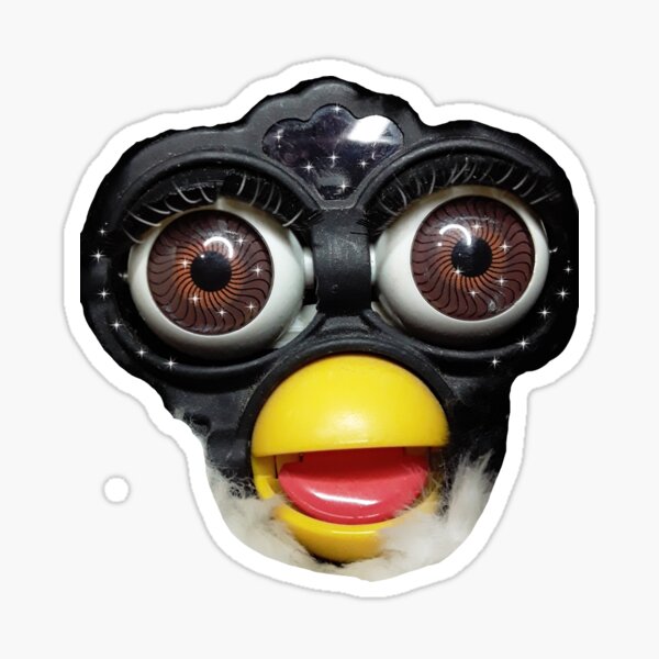 "Furby face" Sticker by Kpiggy | Redbubble