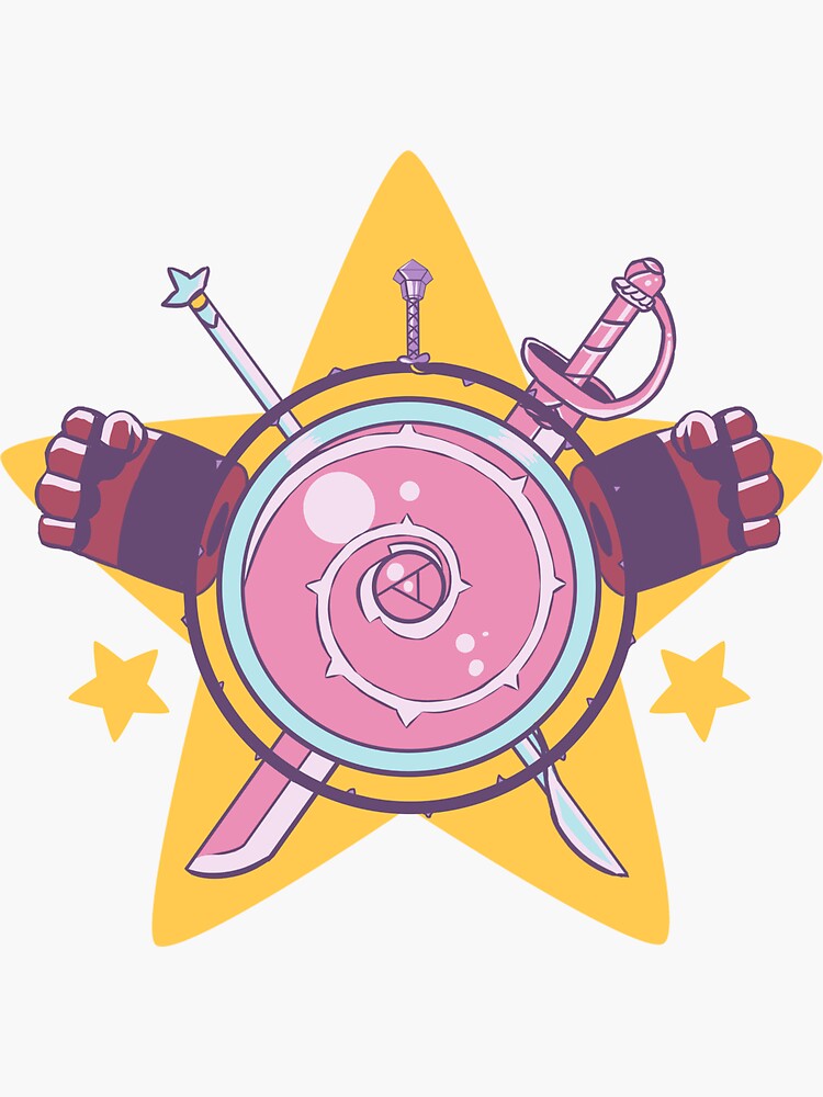 "Crystal Crest" Sticker for Sale by Fishmas | Redbubble