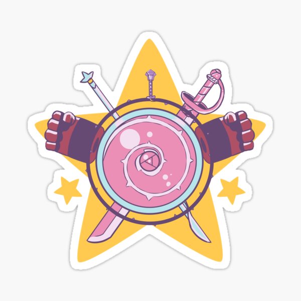 "Crystal Crest" Sticker for Sale by Fishmas | Redbubble