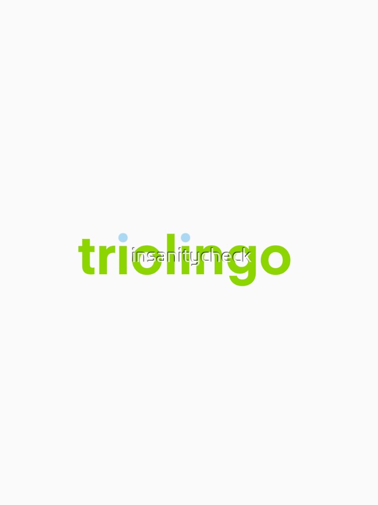 "Triolingo logo" T-shirt by insanitycheck | Redbubble