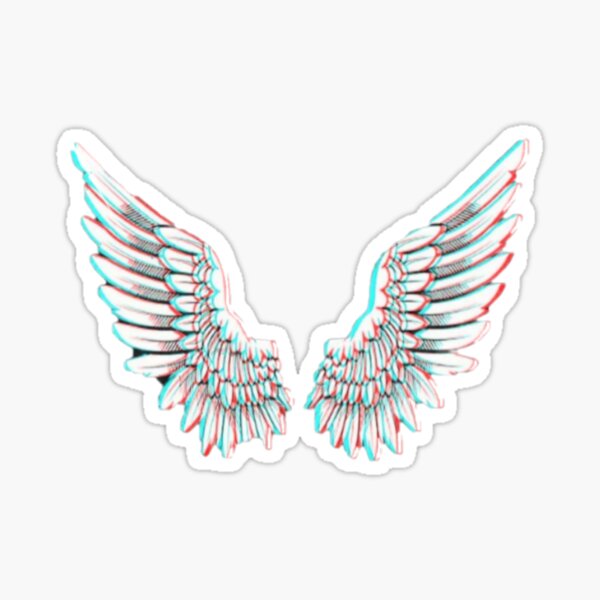 "Wings" Sticker by Bored99 | Redbubble