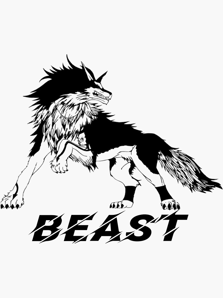 "Beast wolf" Sticker by Freshdesign999 | Redbubble