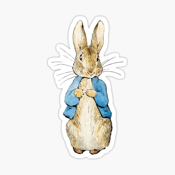 "peter rabbit (hi res vector)" Sticker for Sale by goatboyjr | Redbubble