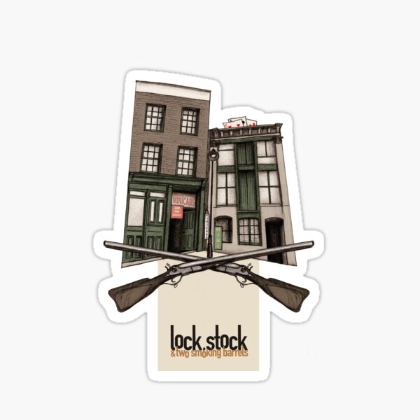 "Lock stock movie artwork" Sticker by Franky-Monty | Redbubble
