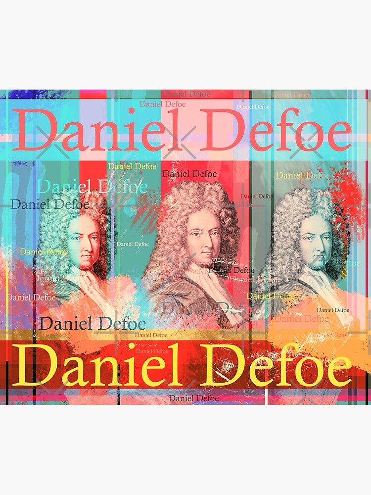 Póster «retrato estético de Daniel Defoe, collage estético del conocido ...