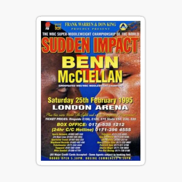 "Benn v McClellan" Sticker for Sale by footydezigns | Redbubble