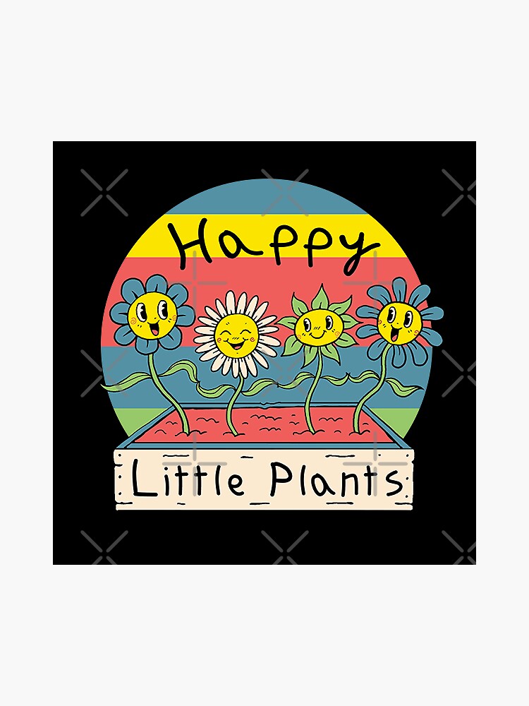 "Happy Little Plants" Sticker for Sale by vincenttrinidad | Redbubble