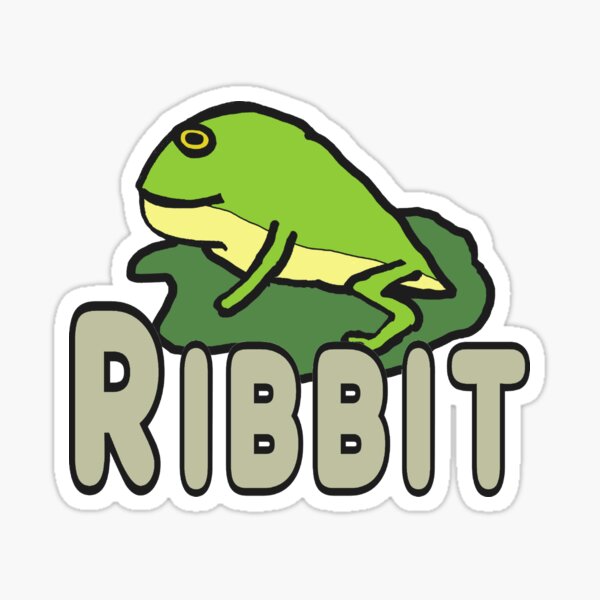 Frog Ribbit Ribbit Merch & Gifts for Sale | Redbubble