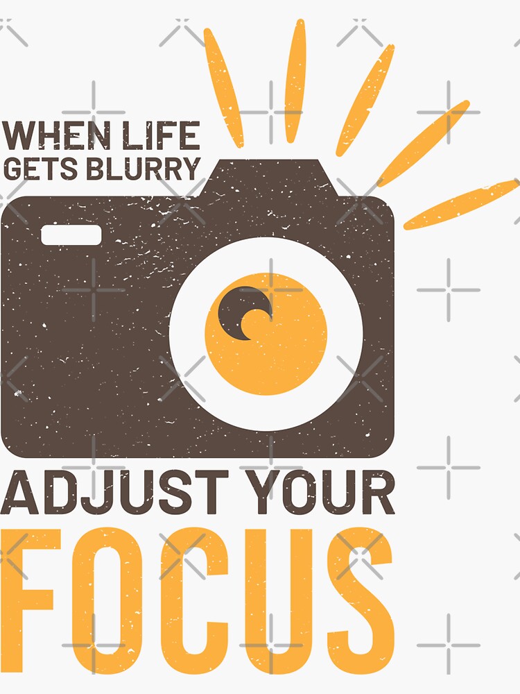 "Adjust your focus" Sticker for Sale by Schmuddelshirt | Redbubble