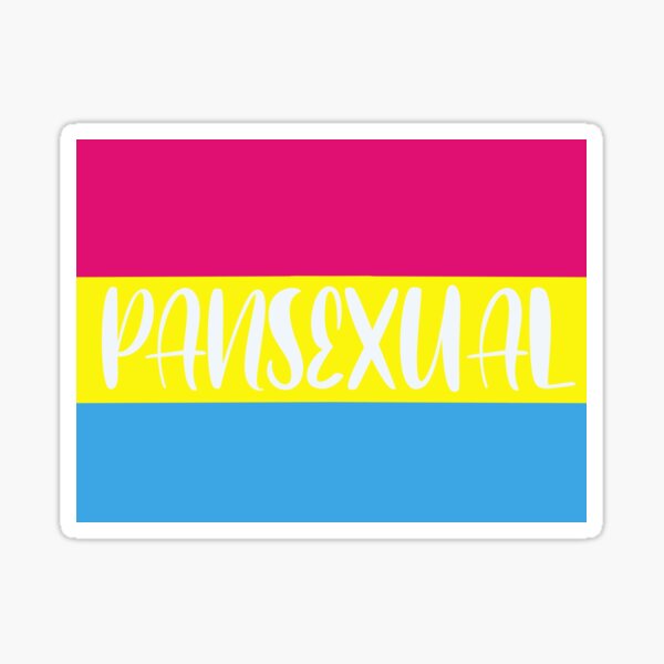 "Pansexual pride flag" Sticker for Sale by jessknight101 | Redbubble