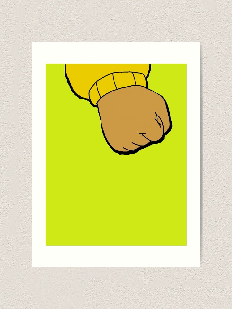 "Arthur - Arthur's Fist meme" Art Print by redblueyellowd | Redbubble