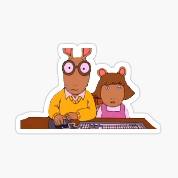 "Arthur - Vintage Cartoons" Sticker for Sale by redblueyellowd | Redbubble