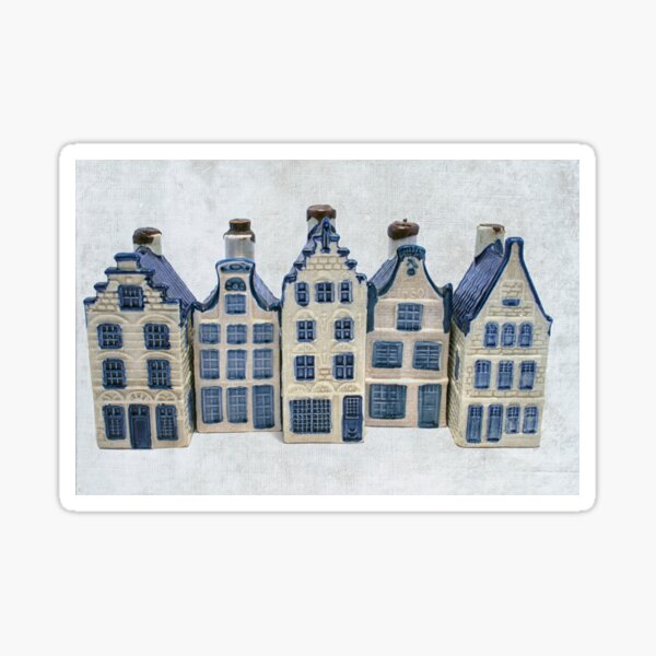 "Dutch delft blue house" Sticker for Sale by Photopat | Redbubble