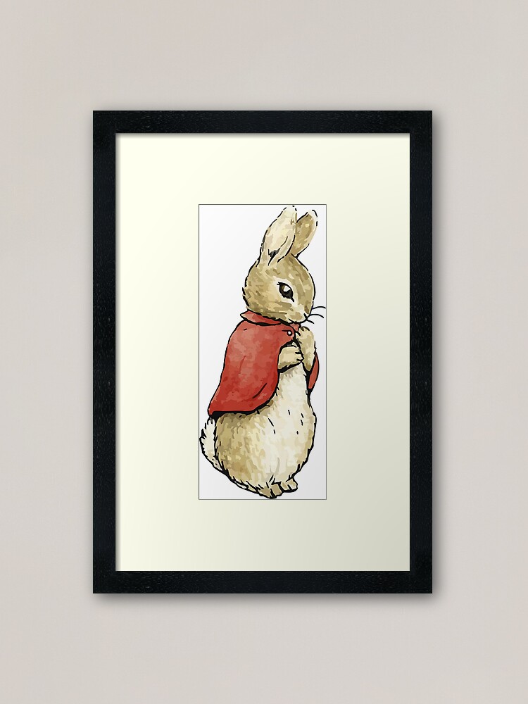 "cottontail, peter rabbit, hires vector" Framed Art Print for Sale by ...