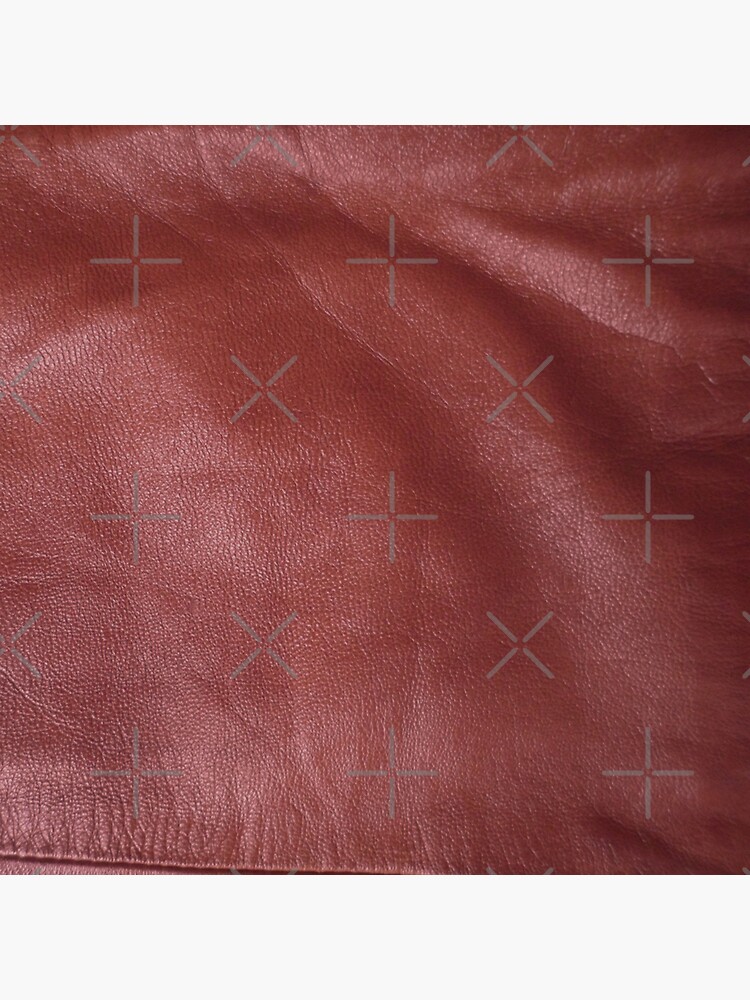 "Oxblood Red Antique Leather Texture Effect" Sticker for Sale by ...