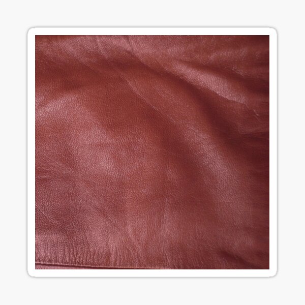 "Oxblood Red Antique Leather Texture Effect" Sticker for Sale by ...