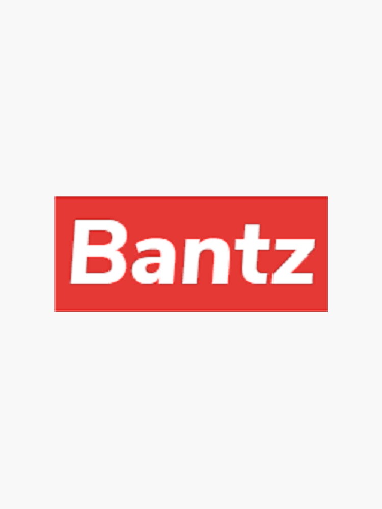 "Bantz Supreme Logo" Sticker for Sale by Wuutkins | Redbubble