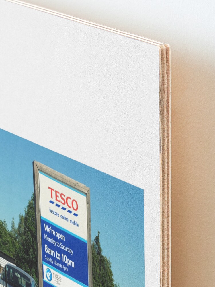 "Tesco supermarket sign, Tenterden" Mounted Print for Sale by ...