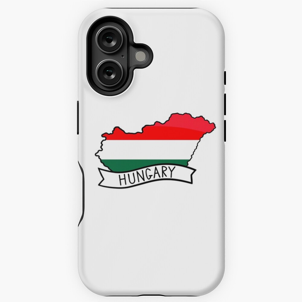 "Hungary Flag Map Sticker" Sticker for Sale by Drawingvild | Redbubble