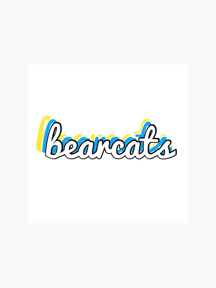 "lander university bearcats funky letters" Sticker for Sale by ...