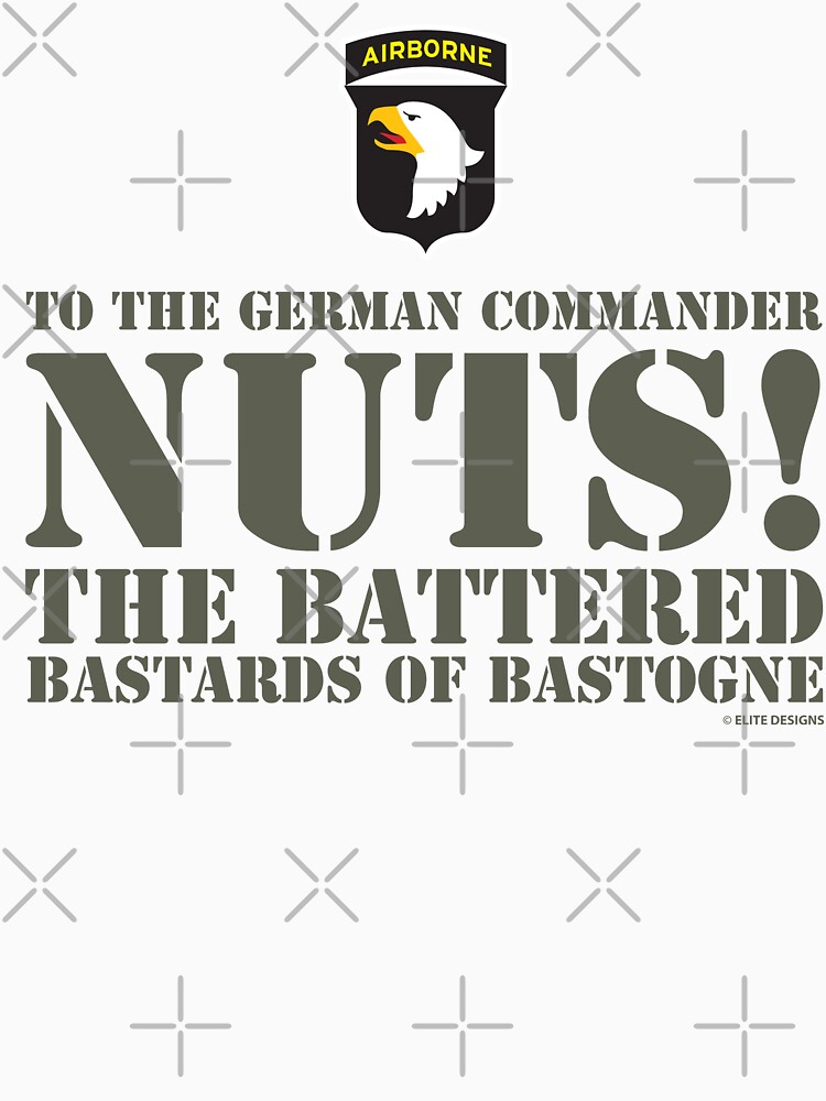 "101st AIRBORNE- NUTS" Essential T-Shirt for Sale by PARAJUMPER | Redbubble