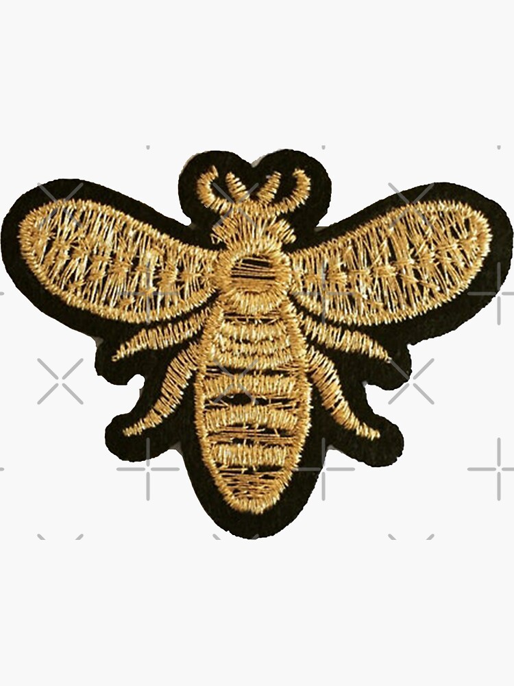 "Golden Bee Sticker" Sticker for Sale by designolo | Redbubble